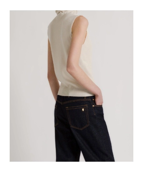 Alberta Ferretti Safety-pin Roll-neck Tank-top