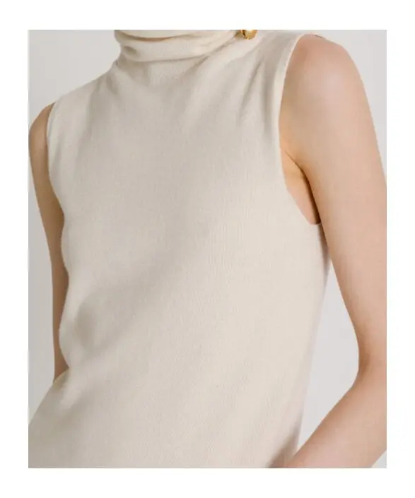 Alberta Ferretti Safety-pin Roll-neck Tank-top