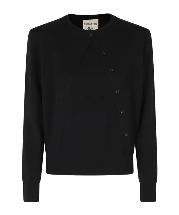 SEMICOUTURE Crew Neck Long Sleeve Sweater