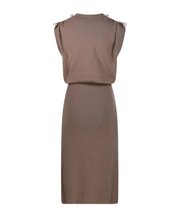 Giuseppe Di Morabito Embellished Knitted Midi Dress
