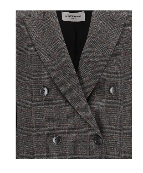AL DUCA DAOSTA 1902 Checked Double-breasted Blazer