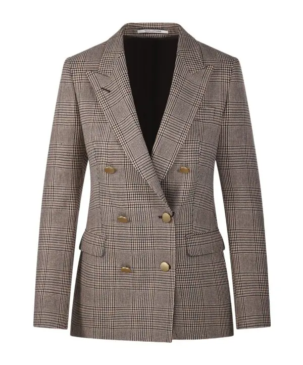 Tagliatore Plaid Suit Jacket