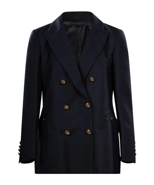 BLAZÉ MILANO Double-breasted Wool Jacket With Peak Lapels