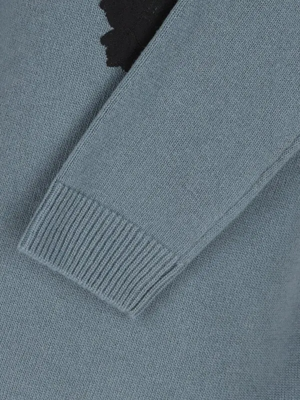 Valentino Garavani Long-sleeved Knitwear With Lace Neckline