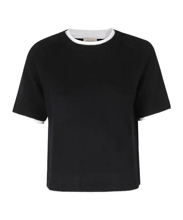 SEMICOUTURE Crew-neck Short Sleeve Sweater