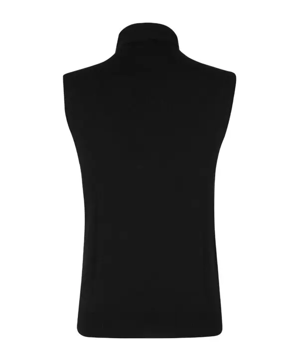 Alberta Ferretti High-neck Knit Vest - Black