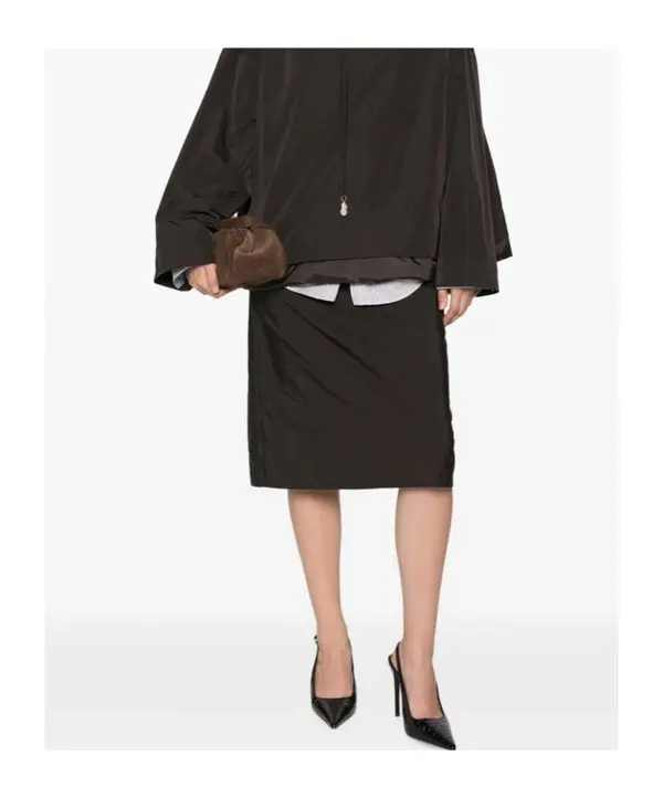 Carven Elastic Waist Midi Skirt