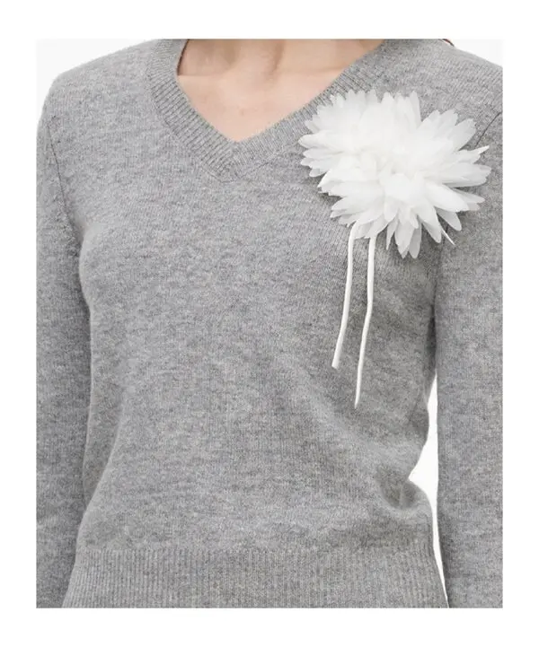 SELF-PORTRAIT Flower Wool Jumper