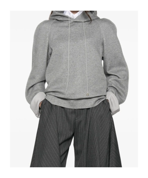 Carven Long-sleeved Hooded Sweatshirt