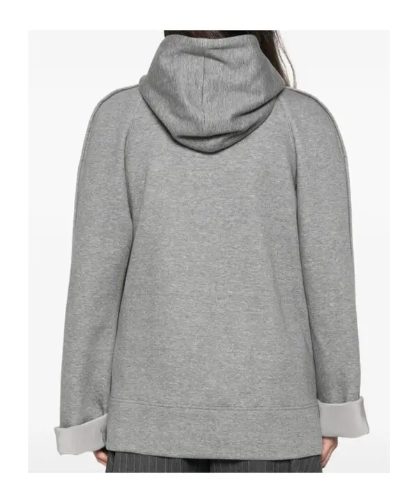 Carven Long-sleeved Hooded Sweatshirt