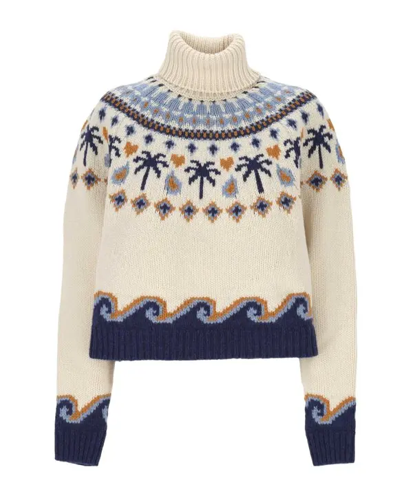 Alanui Sweet Winter" Jacquard Turtleneck Sweater
