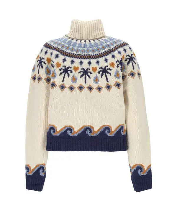 Alanui Sweet Winter" Jacquard Turtleneck Sweater