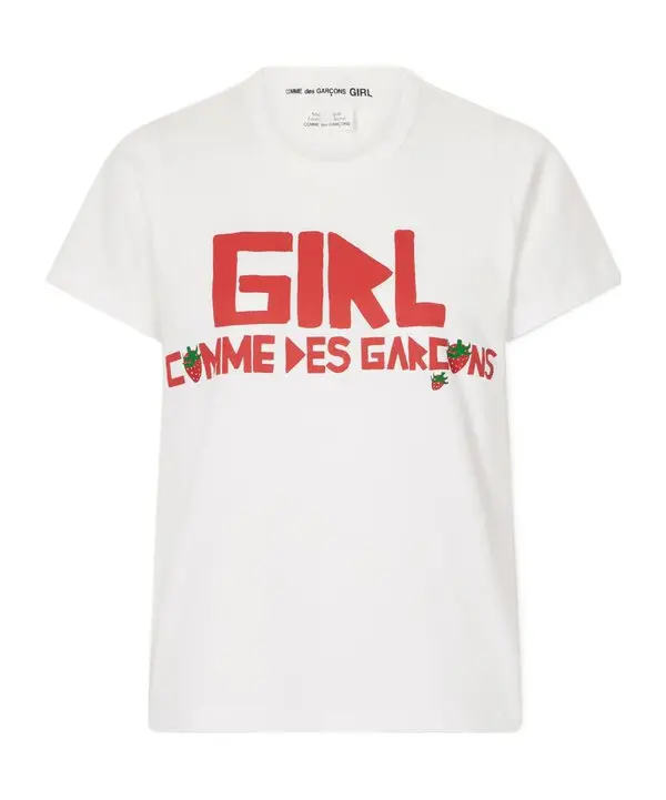 Comme Des Garçons Brett Westfall Printed Cotton-jersey T-shirt - White