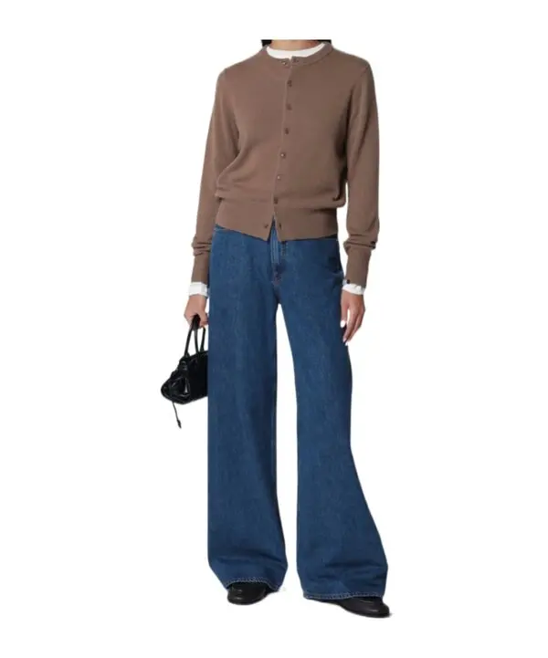 Extreme Cashmere Little Lamb Chai Cashmere Cardigan - Milk Tea