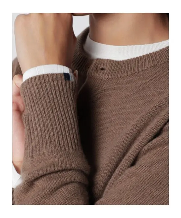 Extreme Cashmere Little Lamb Chai Cashmere Cardigan - Milk Tea