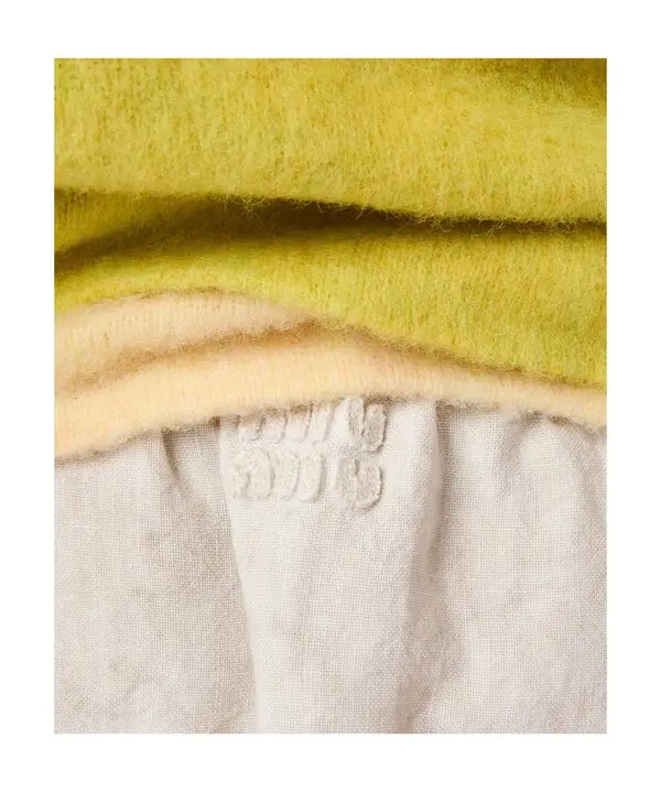 Miu Miu Elastic-waist Skirt - White