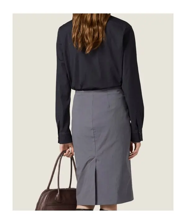 Miu Miu Stretch Poplin Shirt - Black