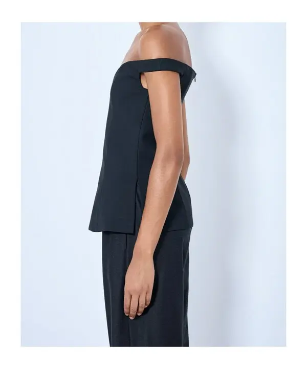 RÓHE Off-shoulder Sleeveless Top With Flared Hem