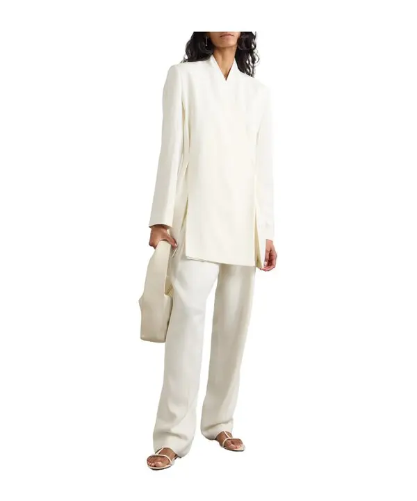 Tove Pleated Crepe Straight-leg Pants
