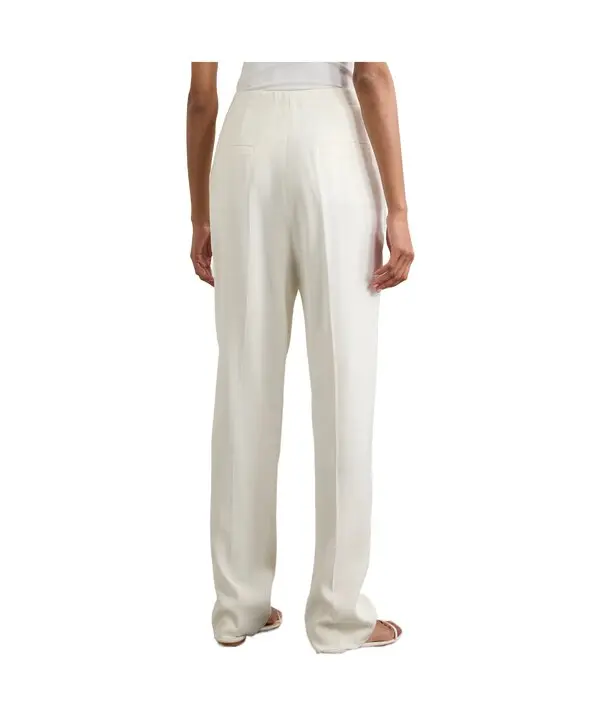 Tove Pleated Crepe Straight-leg Pants