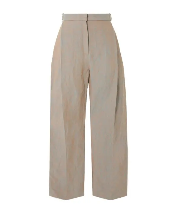 Tove Pleated Hemp Straight-leg Pants