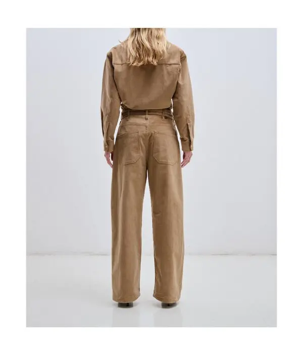 DARKPARK Dalila Belted Corduroy Wide-leg Trousers