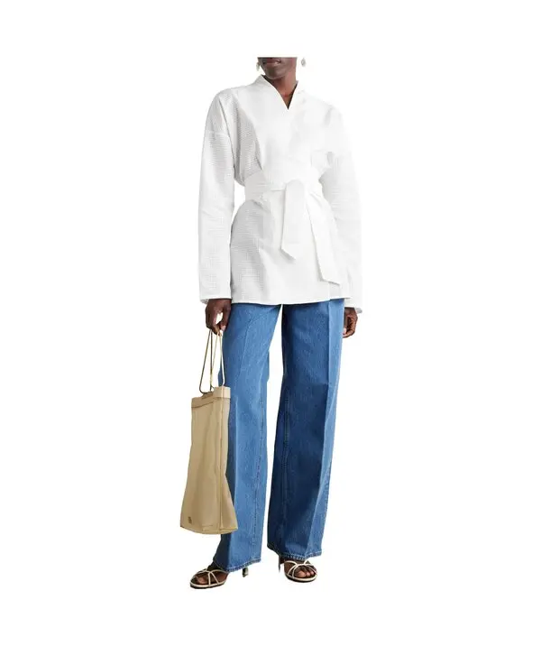 Tove Belted Cotton Ripstop Shirt