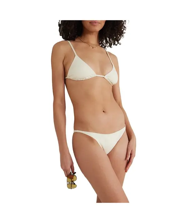 ST. AGNI Triangle Bikini Top - White