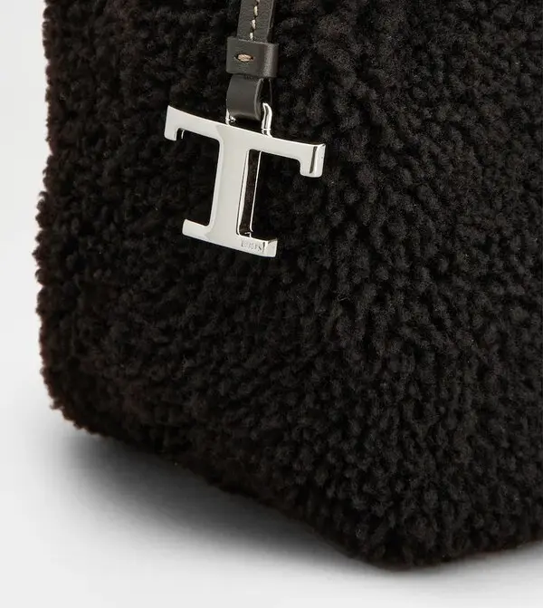 TOD'S Micro Shearling Bucket Bag