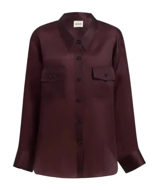 Khaite Lapel Long-sleeved Shirt