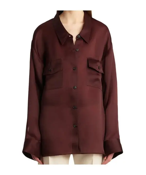 Khaite Lapel Long-sleeved Shirt