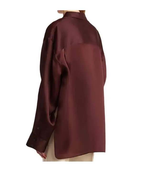 Khaite Lapel Long-sleeved Shirt