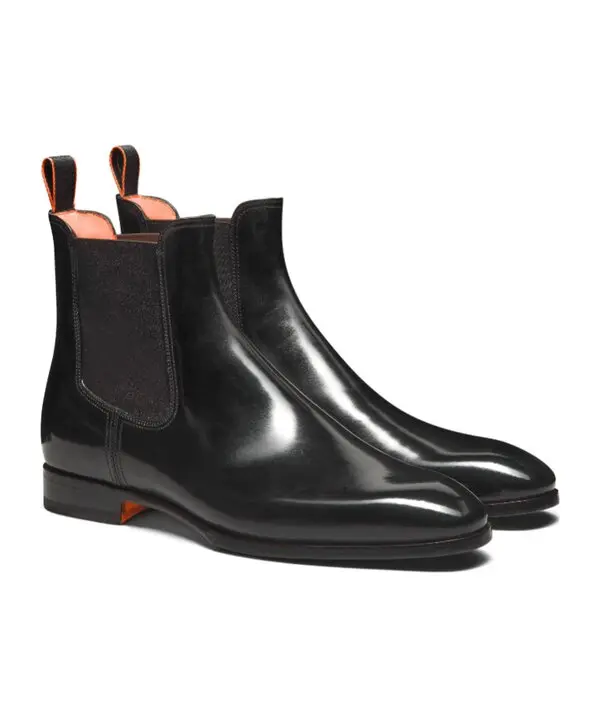 Santoni Pull-tab Chelsea Boots