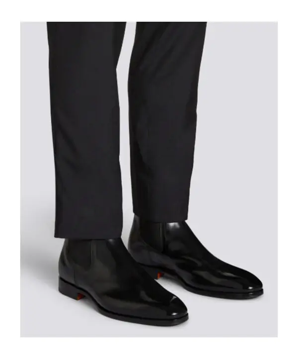 Santoni Pull-tab Chelsea Boots