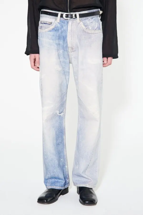 Our Legacy Wide Leg Printed Jeans