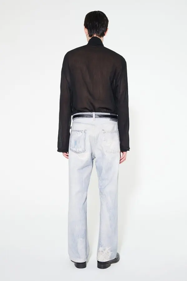 Our Legacy Wide Leg Printed Jeans