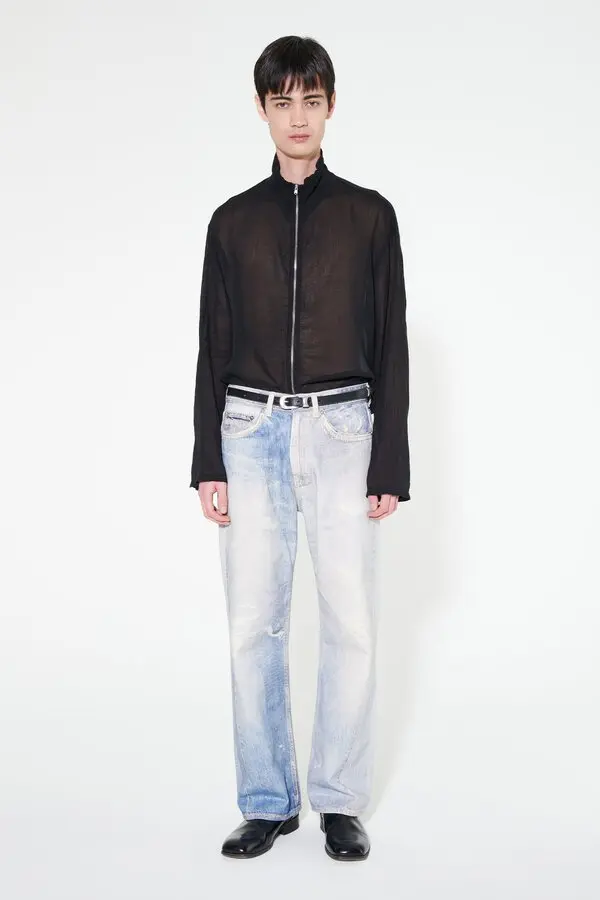 Our Legacy Wide Leg Printed Jeans