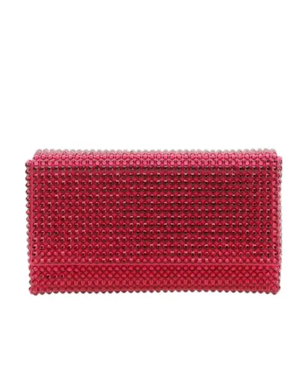 Amina Muaddi Logo Clutch