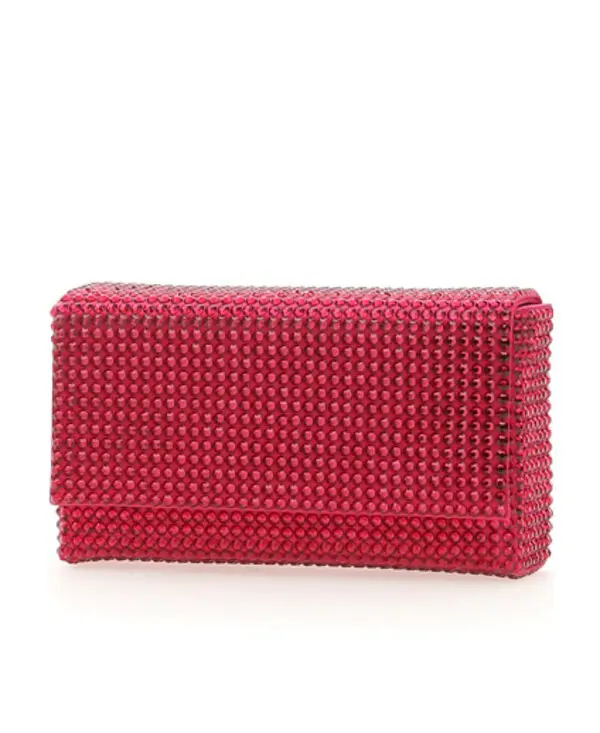 Amina Muaddi Logo Clutch