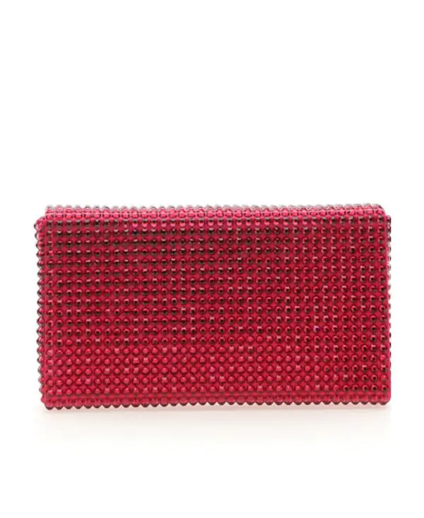 Amina Muaddi Logo Clutch