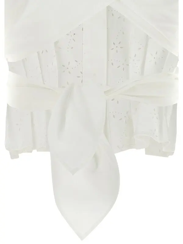 Philosophy Di Lorenzo Serafini Wraparound Cotton Blouse