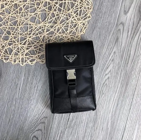 Prada Nylon And Saffiano Leather Smartphone Case
