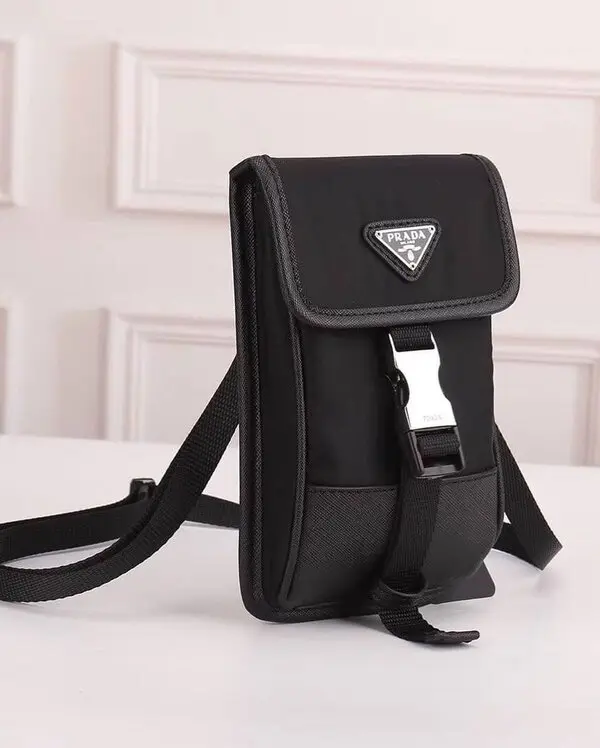 Prada Nylon And Saffiano Leather Smartphone Case