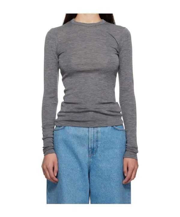 RÓHE Round Neck Long-sleeved T-shirt