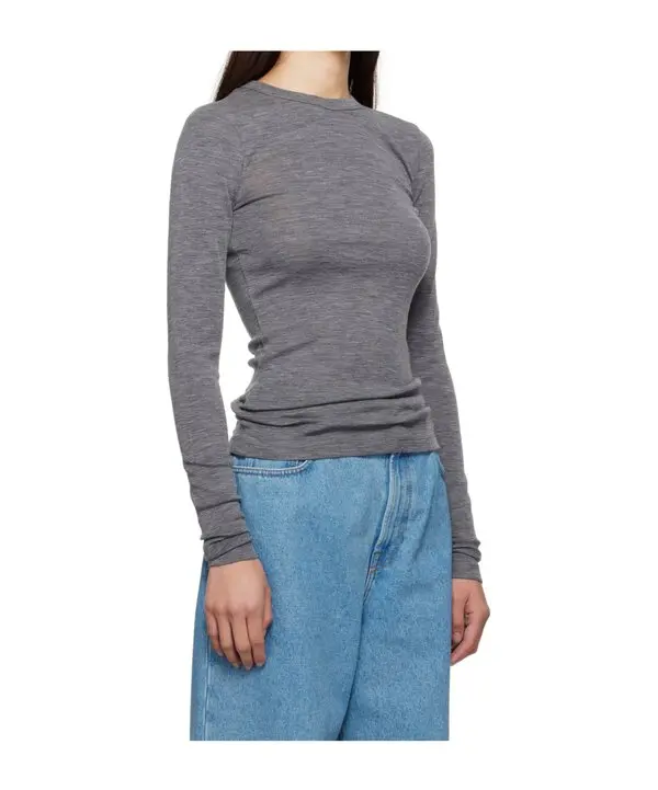 RÓHE Round Neck Long-sleeved T-shirt