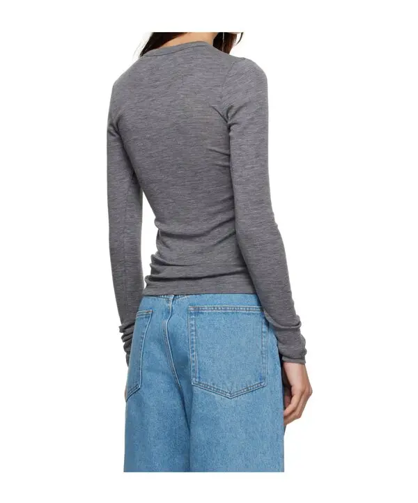 RÓHE Round Neck Long-sleeved T-shirt
