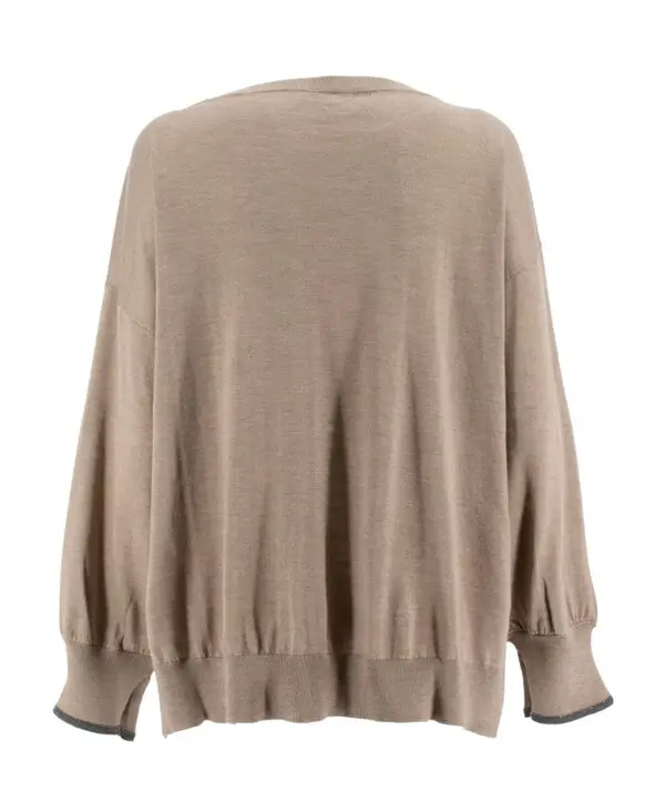 Brunello Cucinelli Round-collar And Long-sleeved Sweater