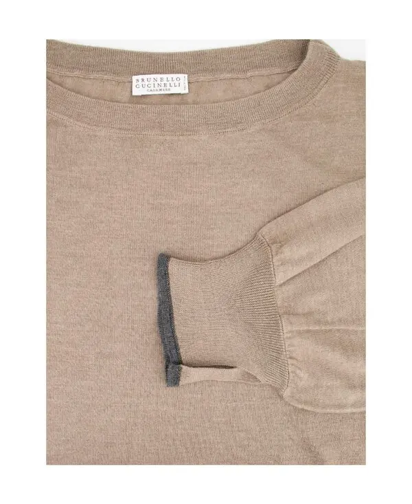 Brunello Cucinelli Round-collar And Long-sleeved Sweater