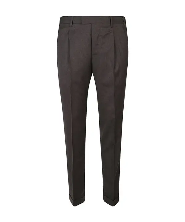 PT TORINO Virgin Wool Blend Straight-leg Trousers