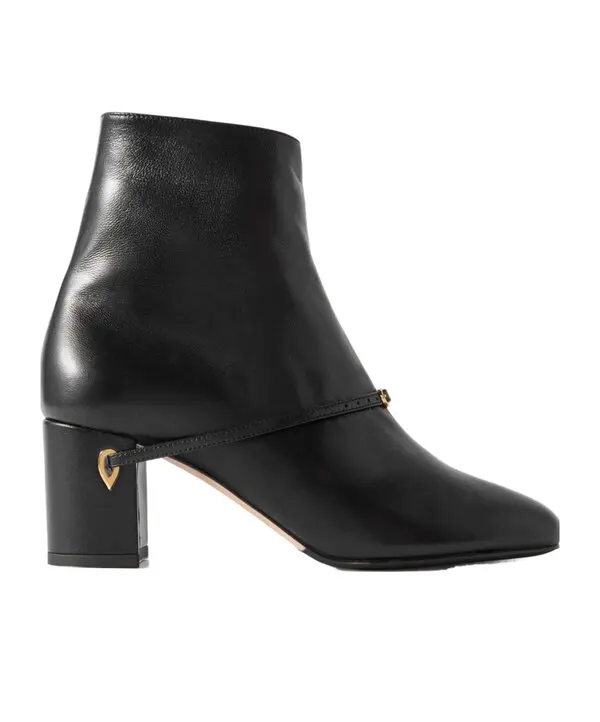 Jennifer Chamandi Leather Ankle Boots